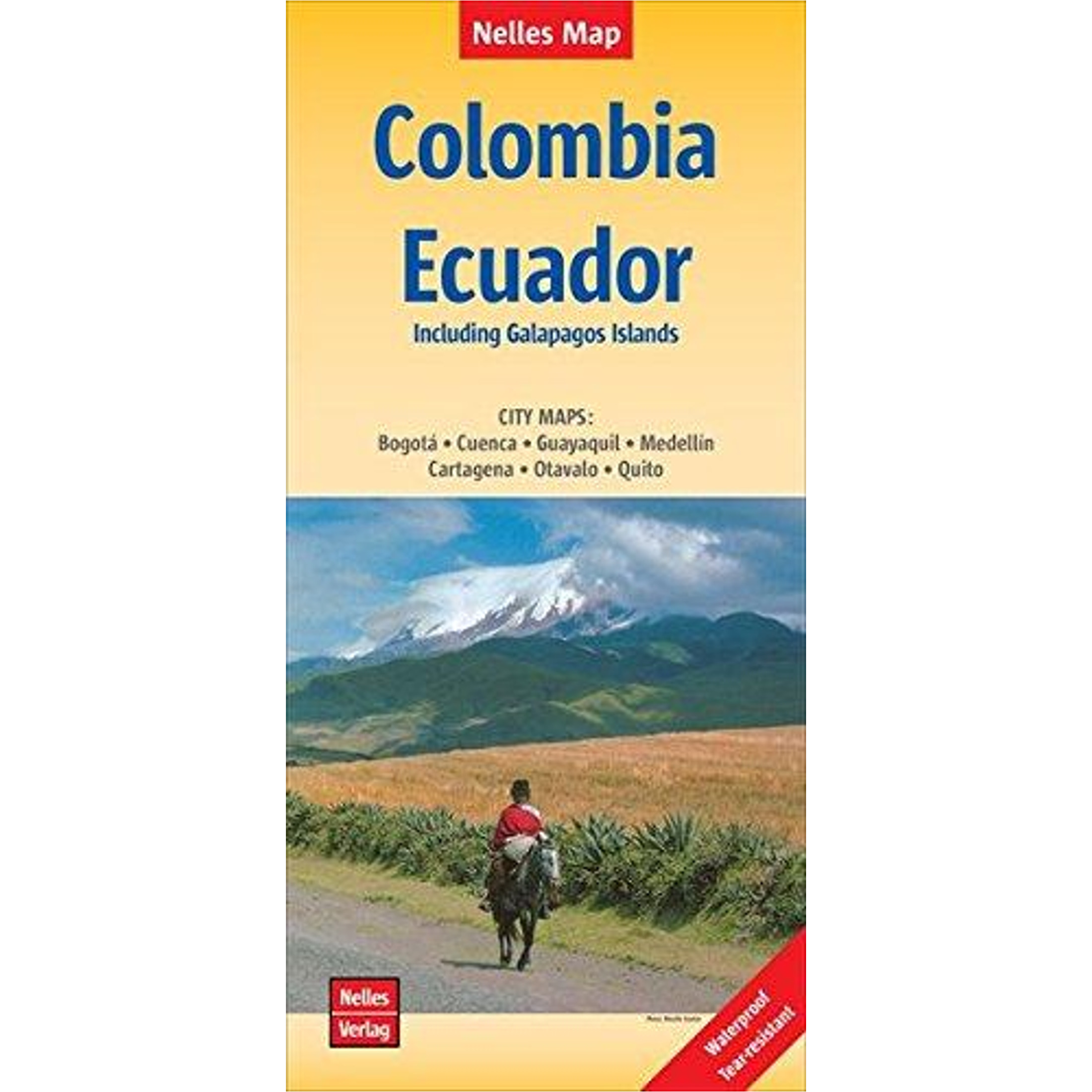 Columbia, Ecuador harta - Nelles - Harta tari - Cartographia - harti ...
