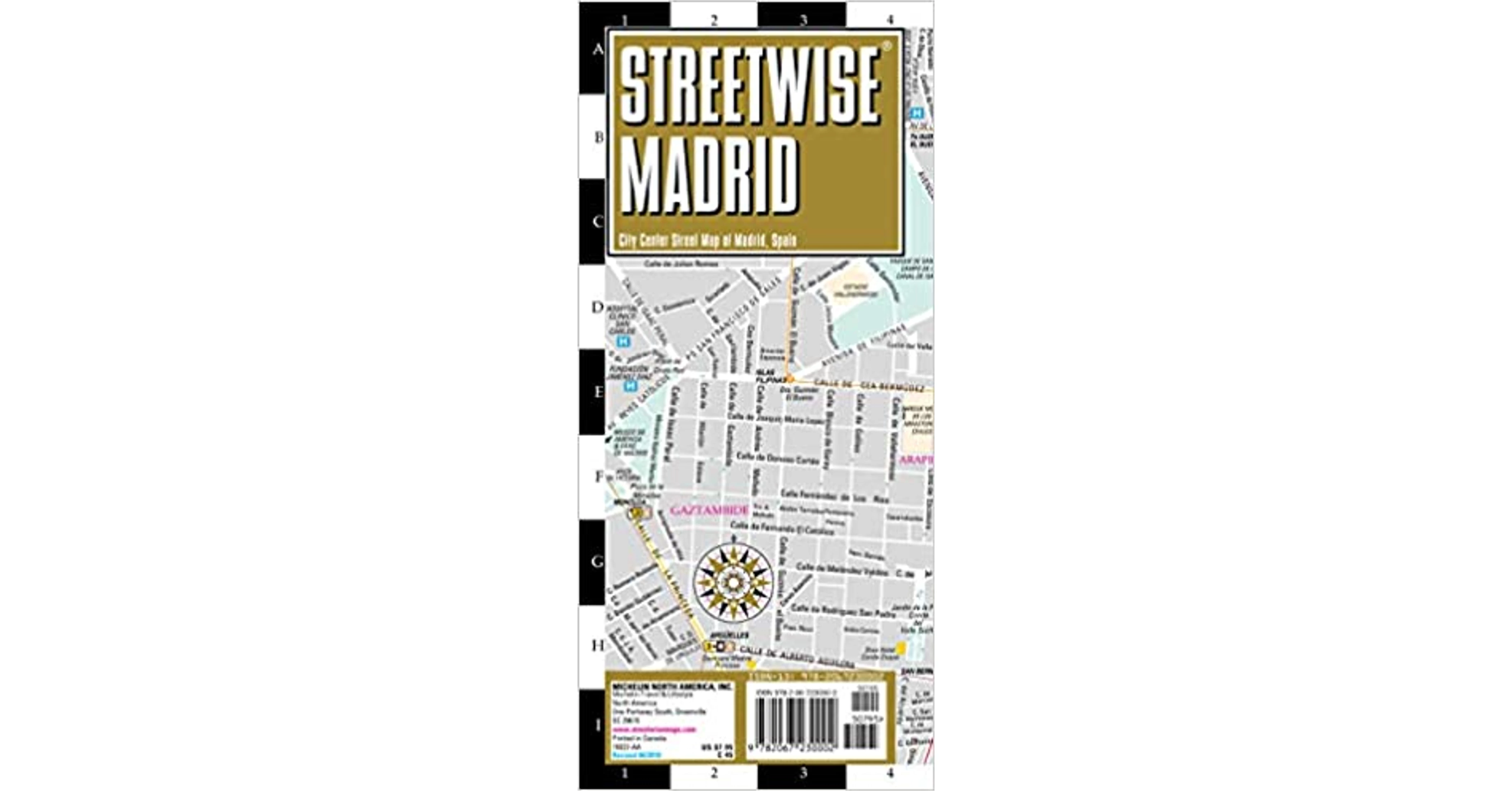 Madrid (streetwise) harta orașului