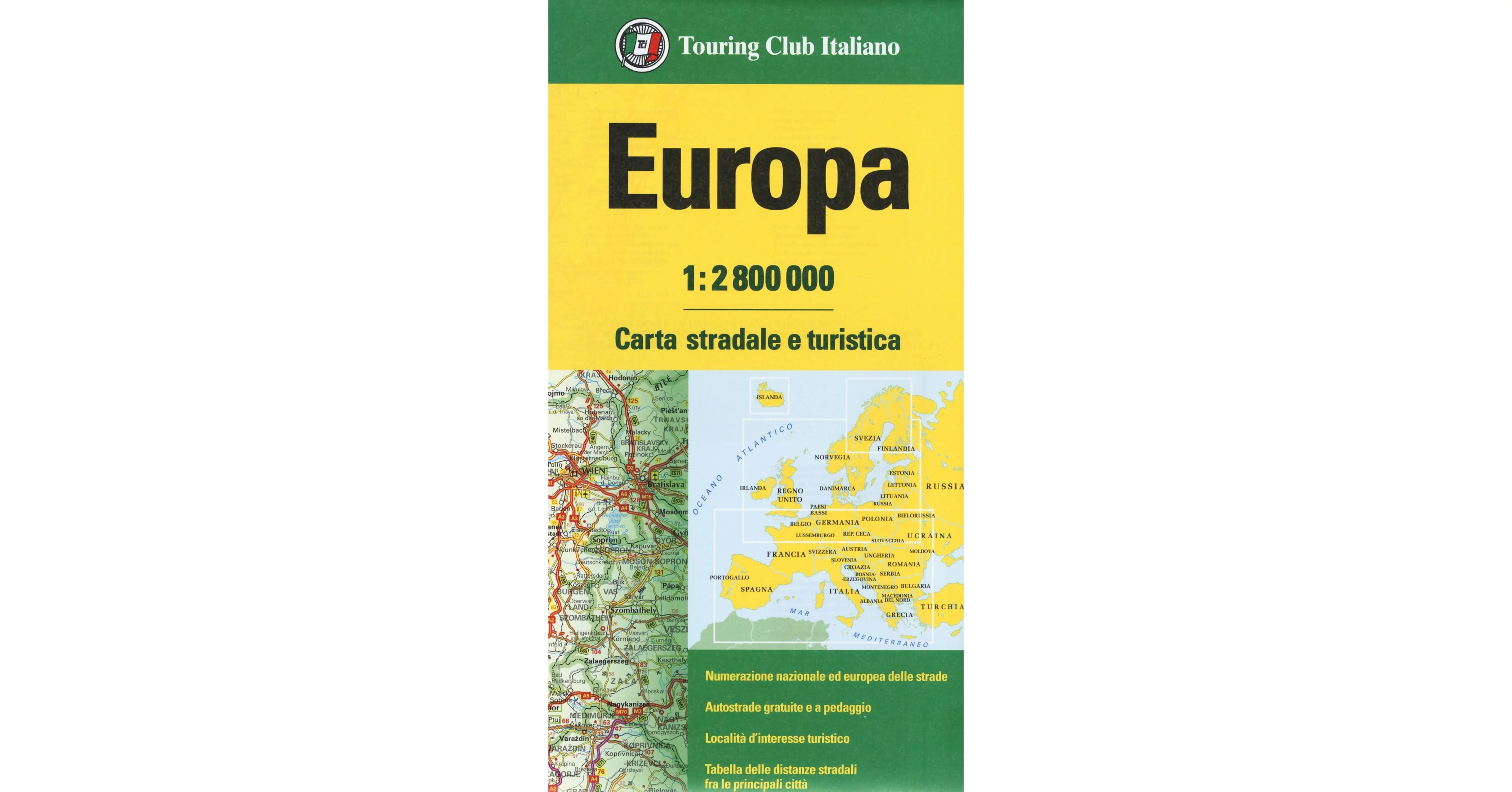 Europa harta rutieră - TCI-9788836576319