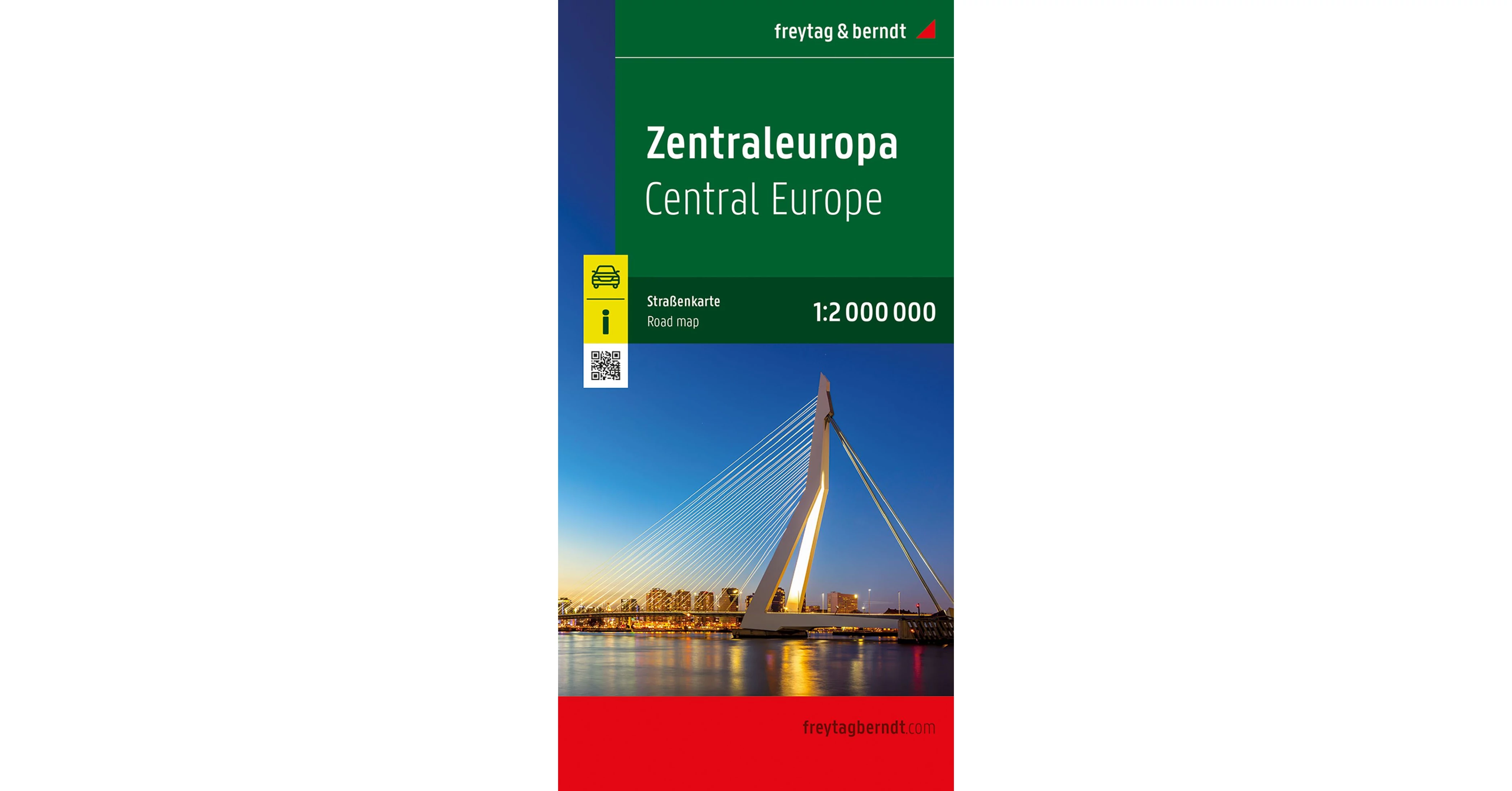 Europa Centrală harta (Freytag) 9783707924152