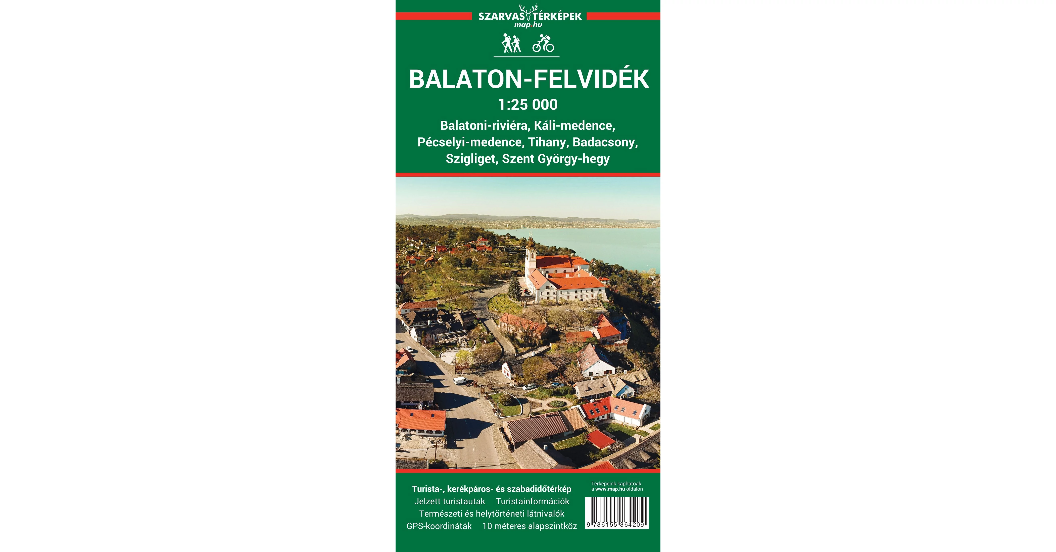 Lacul Balaton și Balaton-felvidék harta turistică - 9789639982901