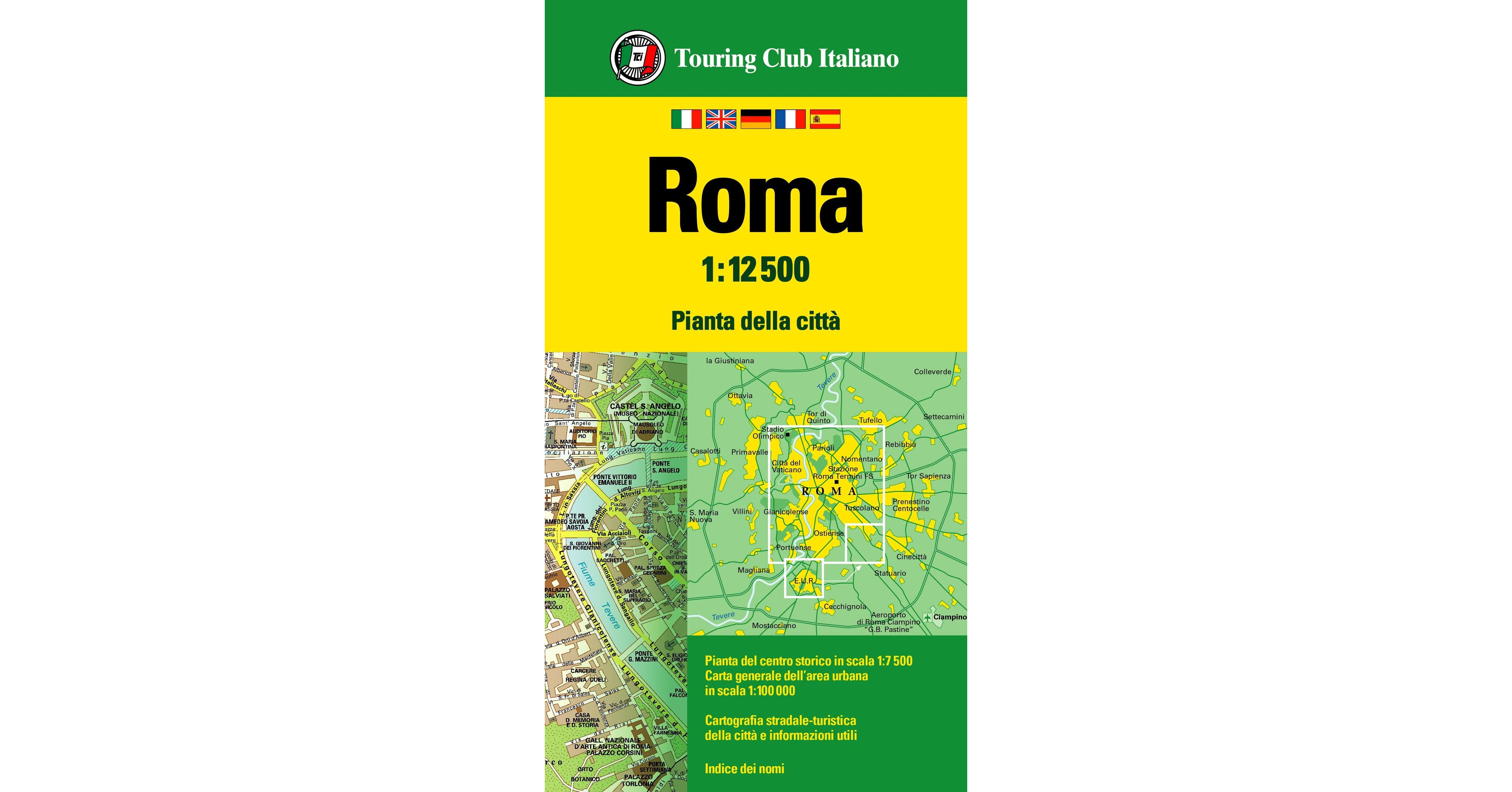 Roma harta orașului-TCI-9788836578054
