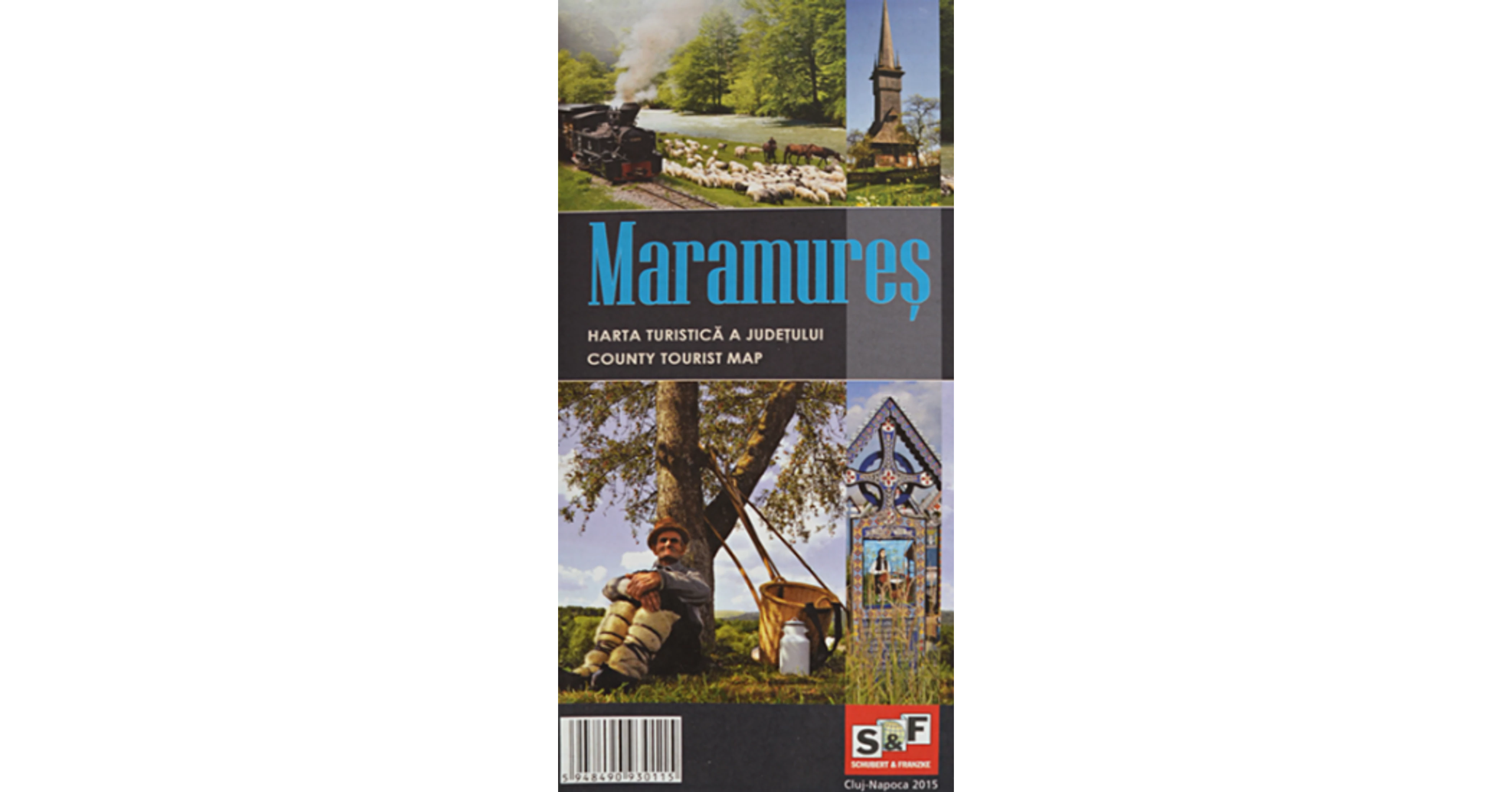 Harta turistica a judetului Maramures Shubert-Franzke