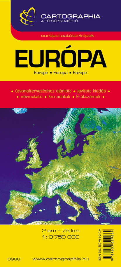 Europa harta rutieră